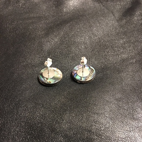 Jewelry | Simple Round Abalone Shell Stud Earrings | Poshmark